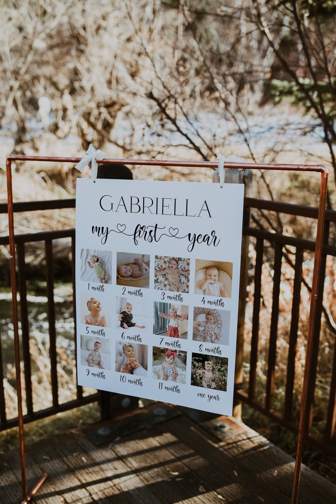 Birthday Milestone Sign Template, 1st Birthday Milestone Sign ...