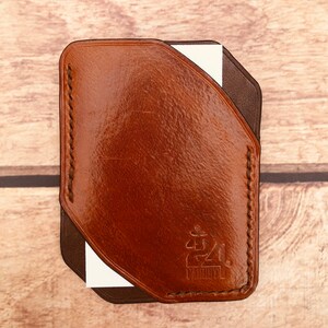 Handmade Slim Minimalist Leather Card Wallet - Etsy