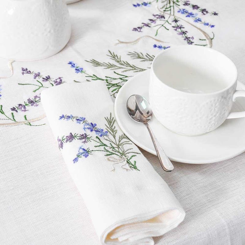 Embroidered Blue Curtain - Etsy