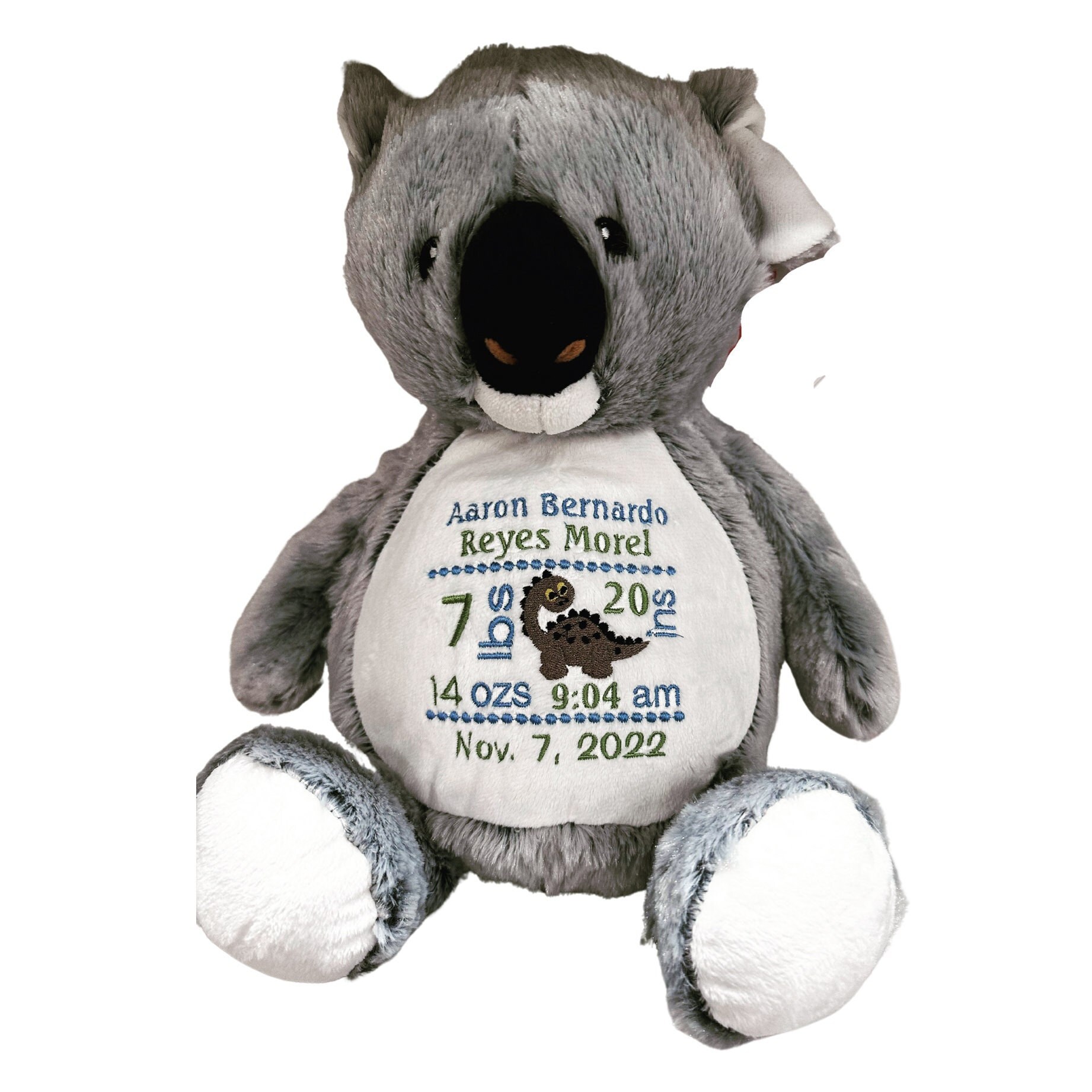 Cubbie Baby Gift Birth Announcement Baby Stat Gift Personalized Plush ...