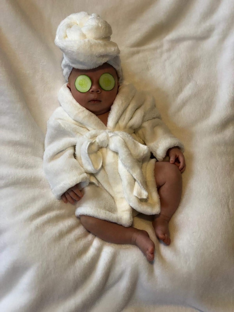 3pc Baby Bathrobe Set - Etsy