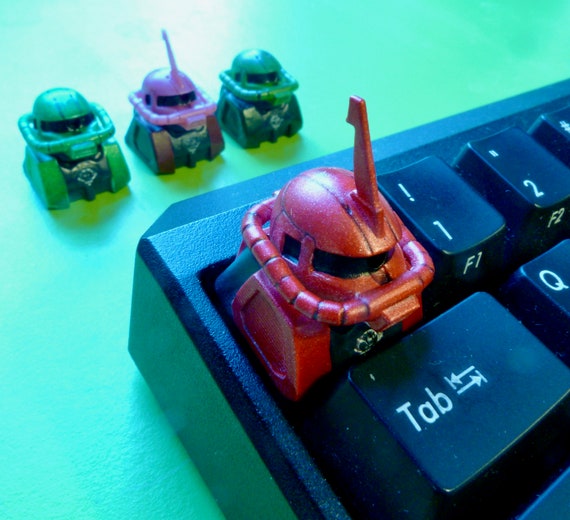 MS-06 Zaku II Artisan Keycaps for Cherry MX style keyboards | Etsy