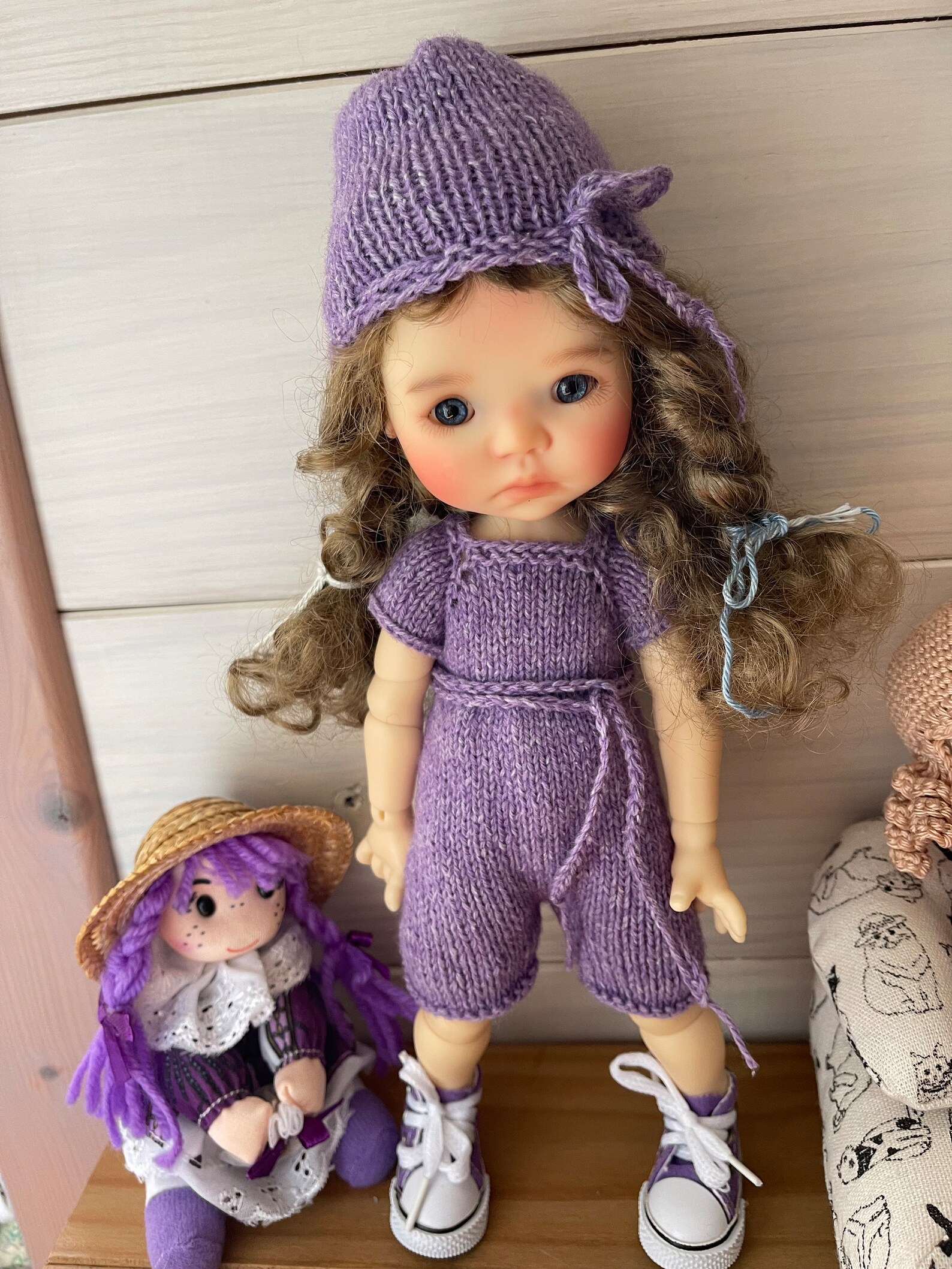 Tutorial/knitting Pattern for Meadow Dumplings Dolls 28 Cm, Jumpsuit ...