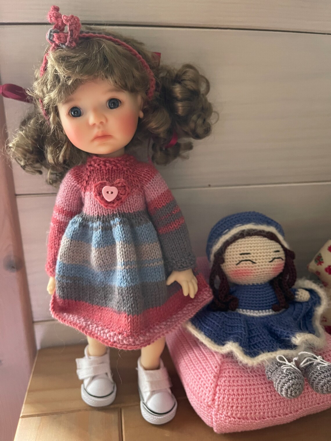 Tutorial/knitting Pattern for Meadow Dumplings Dolls 28 Cm, Long ...