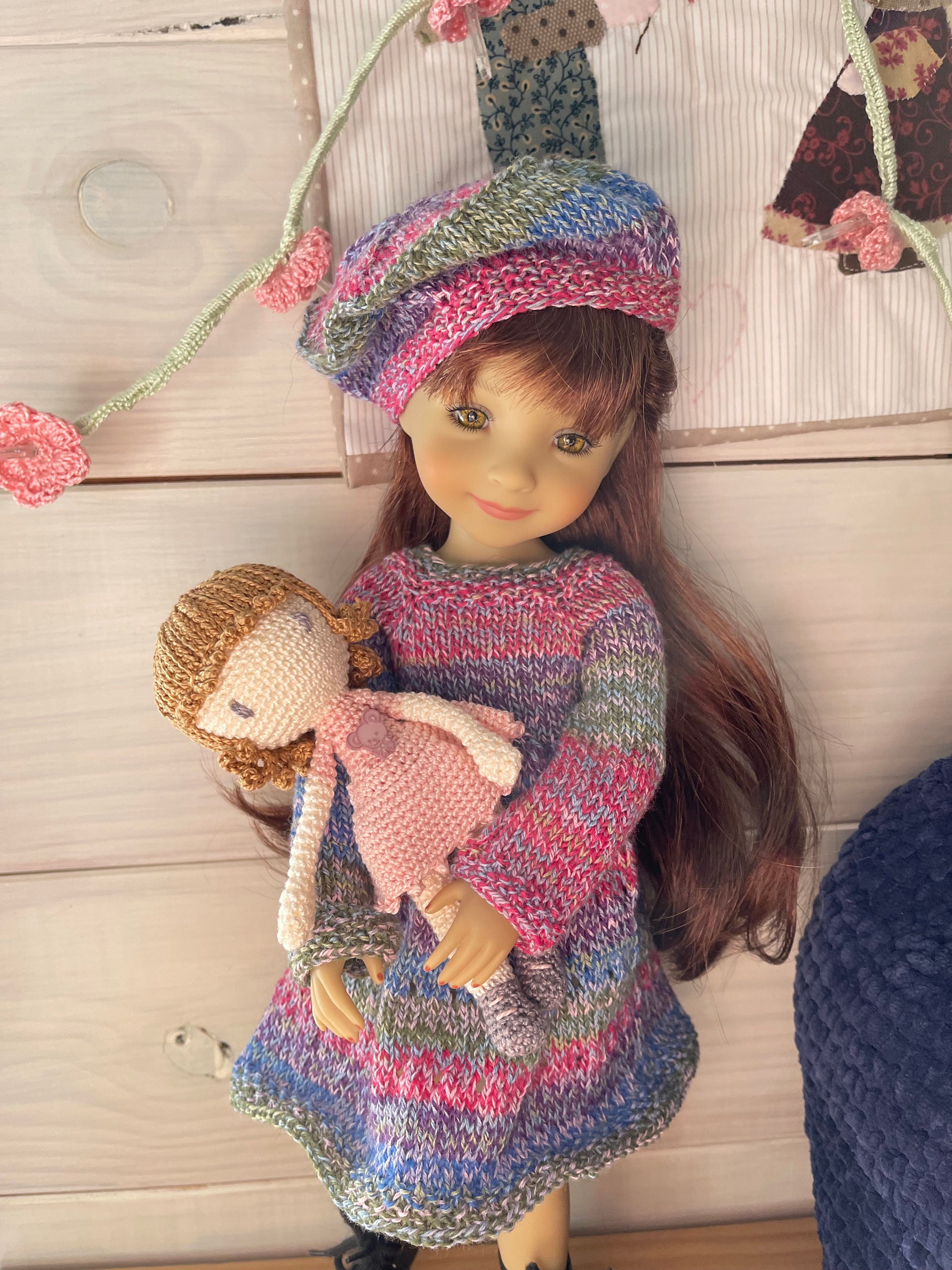 Tutorial/knitting Pattern Ruby Red Fashions Doll 36 Cm, French and ...
