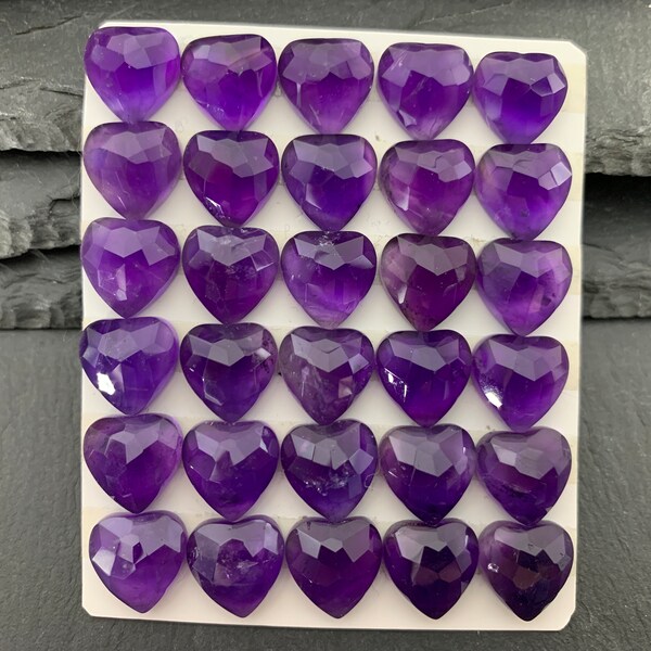 Amethyst Heart - Etsy