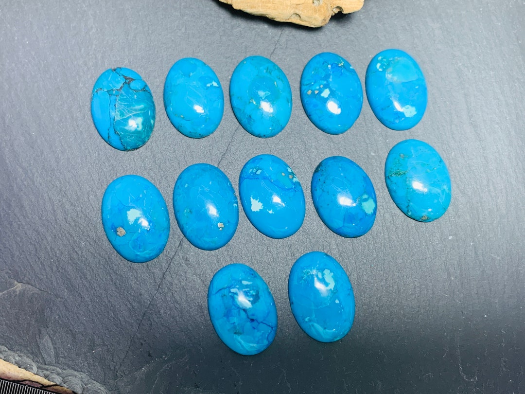 Reconstructed Turquoise Oval 13x18mm Cabochon - Etsy