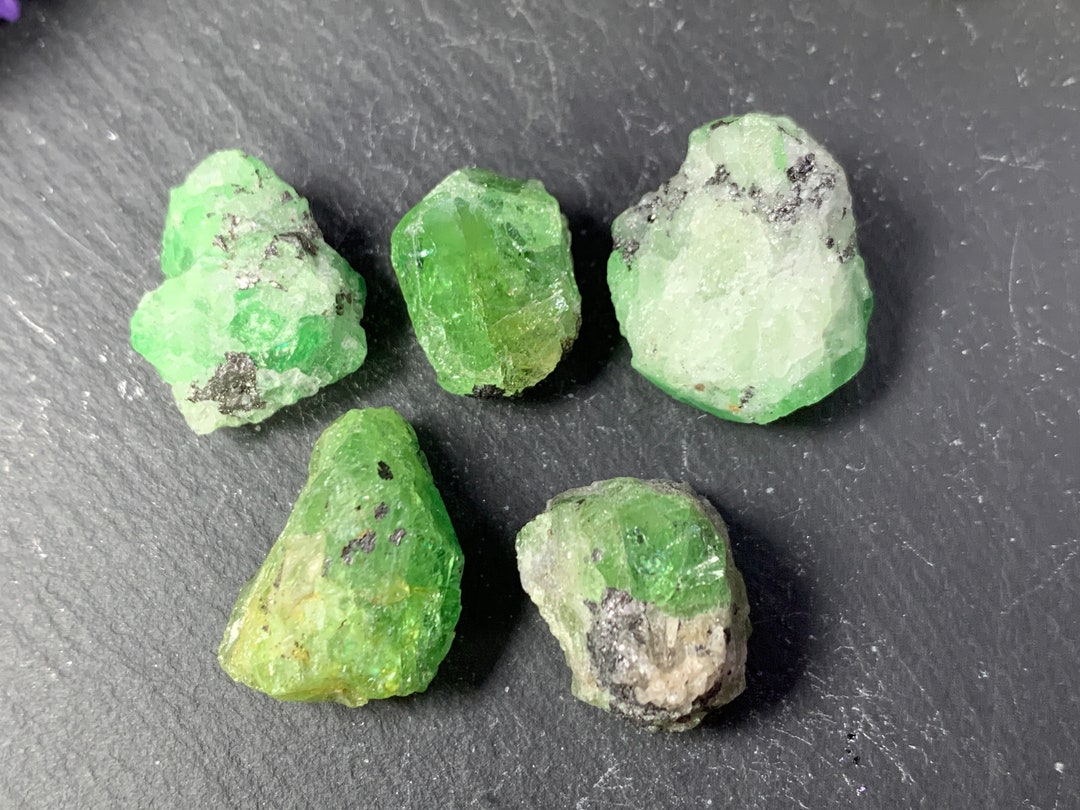 Tsavorite From Merelani Tanzania Rough Natural Tsavorite - Etsy
