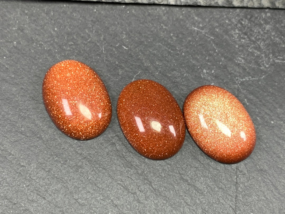 Sun Sitara Goldstone Cabochon 18x13x5mm (synthetic) - Etsy