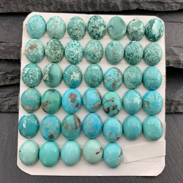 Oval Turquoise Beads - Etsy