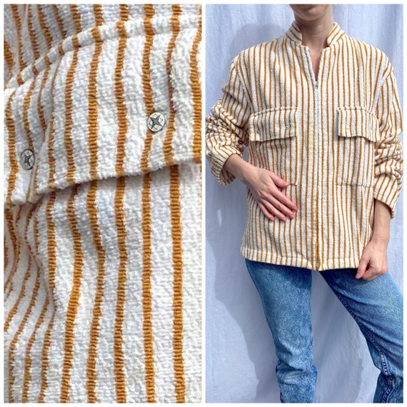 1970s - Terry Cloth Jacket - M - Gem