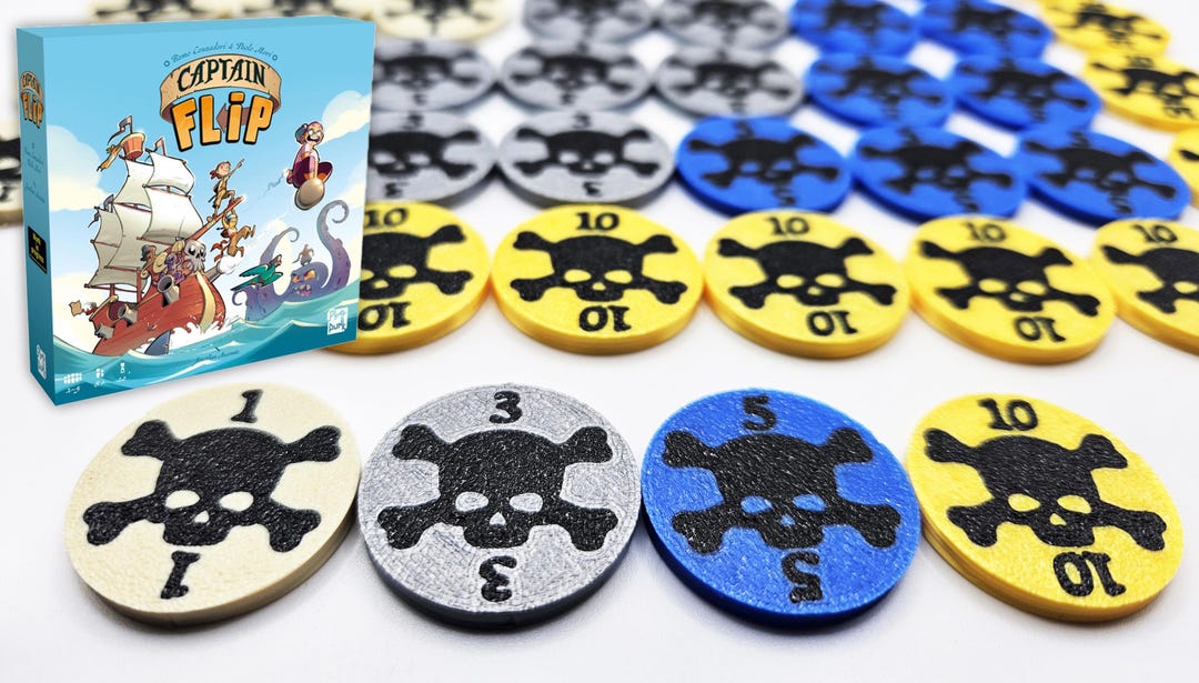 Point Captain Flip Tokens Board Game Pieces - Etsy
