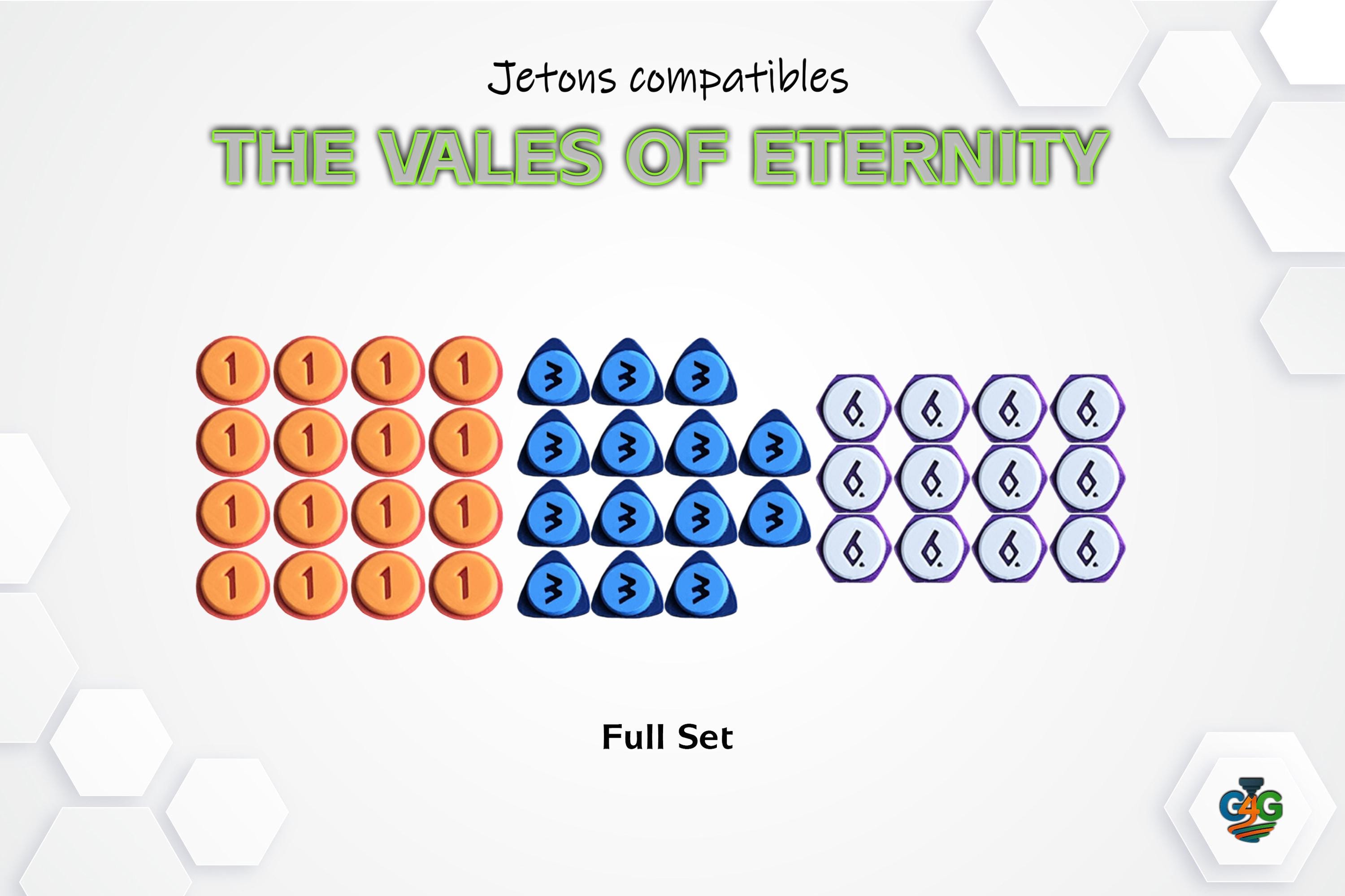 Point Tokens From the Vale of Eternity Tokens Board Game - Etsy