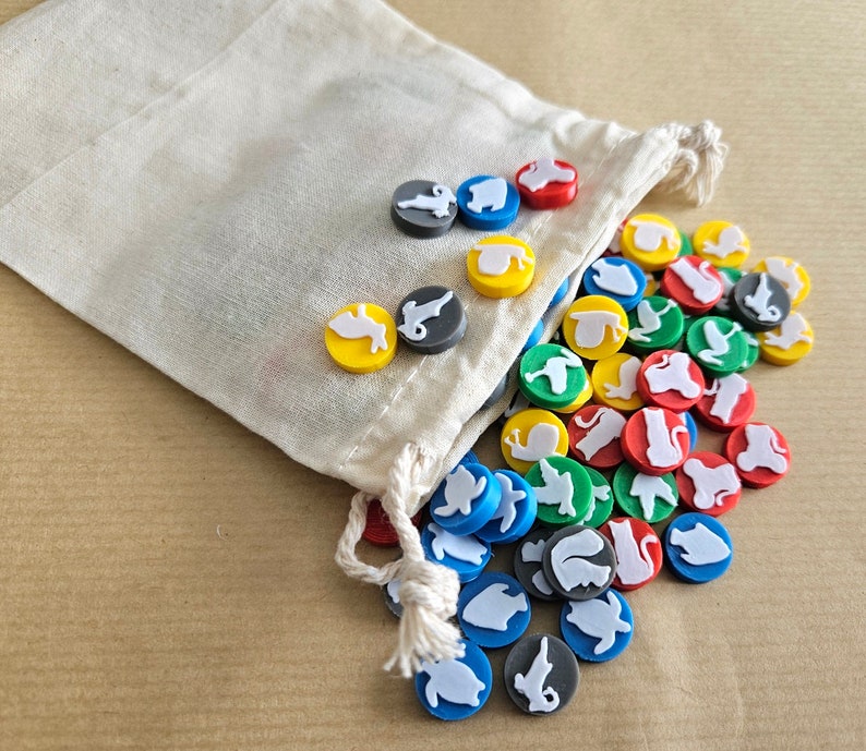 Upgraded animal tokens from the Harmonies board game - Etsy 日本