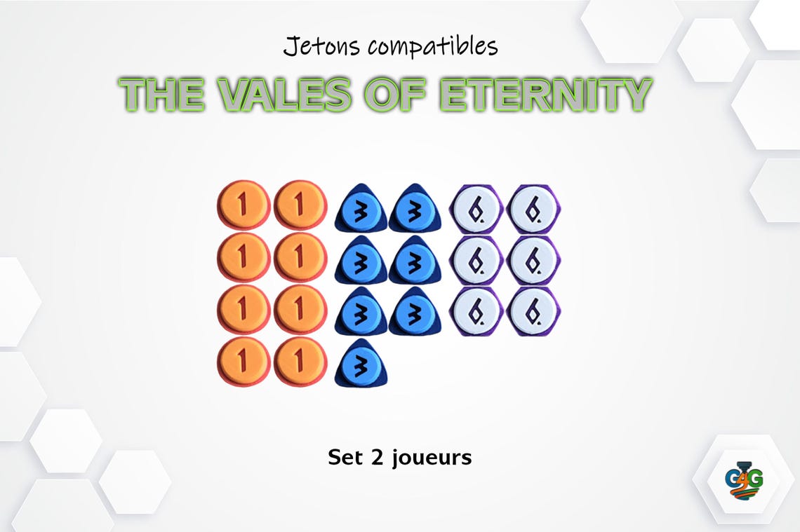 Point Tokens From the Vale of Eternity Tokens Board Game - Etsy