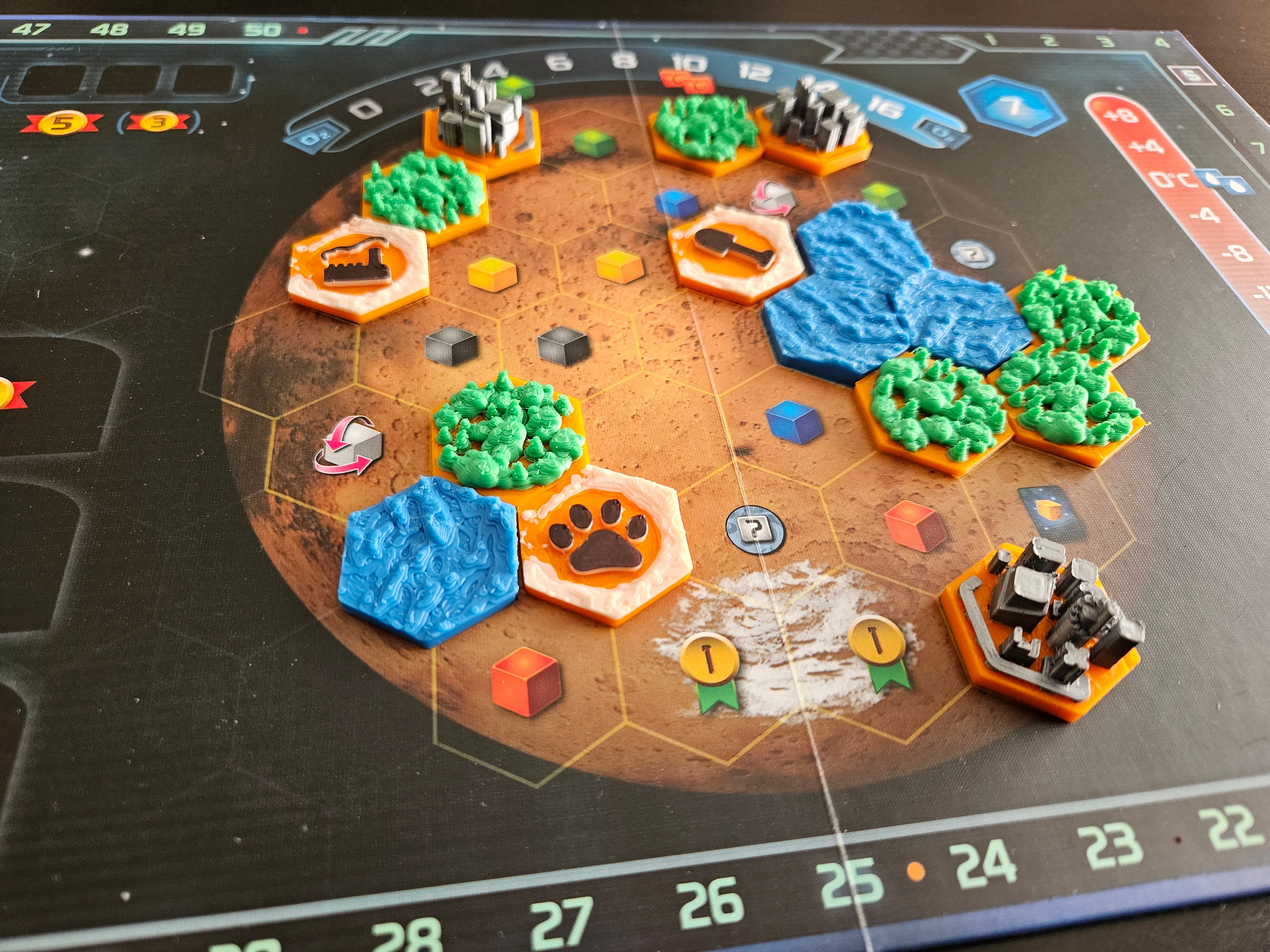 Terraforming Board Game Tile Upgrade Mars the Dice Game - Etsy