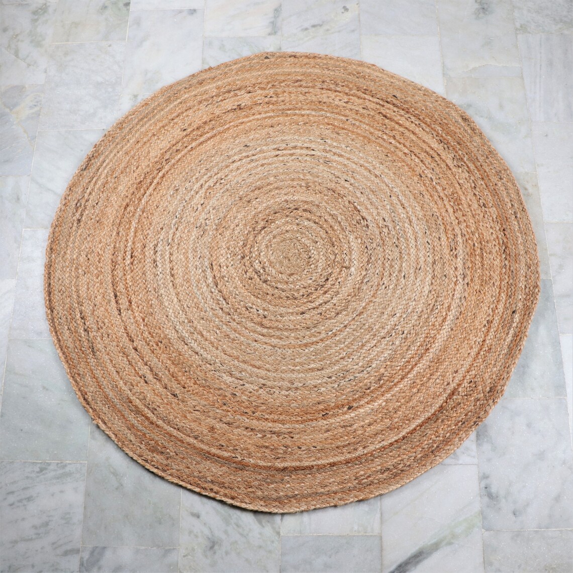 Jute Round Rug Natural Jute Rug Handmade Braided Rug Round Area Rug ...