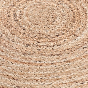 Jute Round Rug Natural Jute Rug Handmade Braided Rug Round Area Rug ...