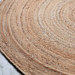 Jute Round Rug Natural Jute Rug Handmade Braided Rug Round Area Rug ...