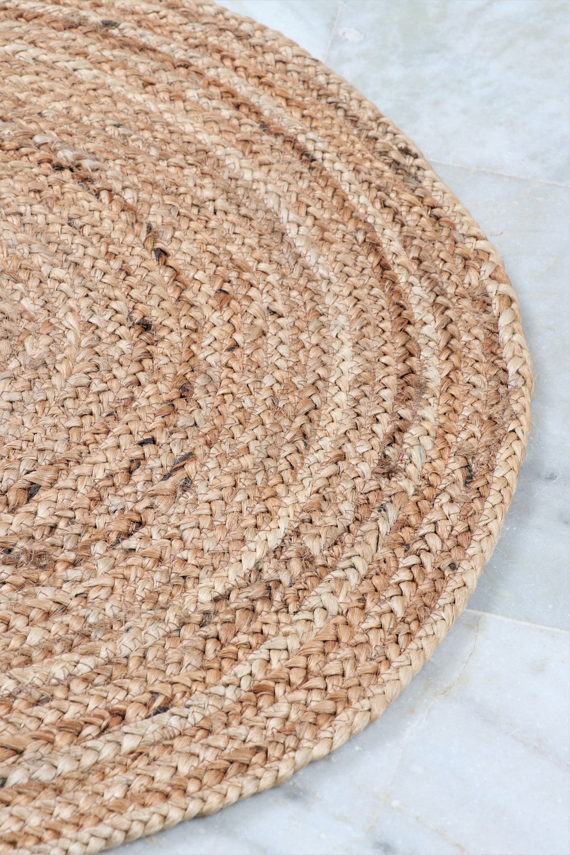 Jute Round Rug Natural Jute Rug Handmade Braided Rug Round Area Rug ...