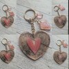 Red Heart Keychain - Etsy