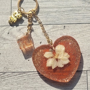 Red Heart Keychain - Etsy