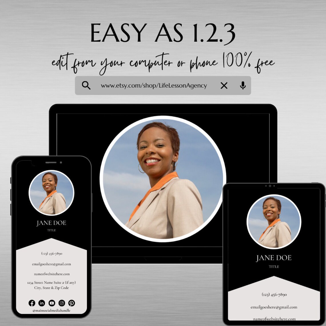 Digital Business Card | Modern Digital Business Card | Custom Digital ...