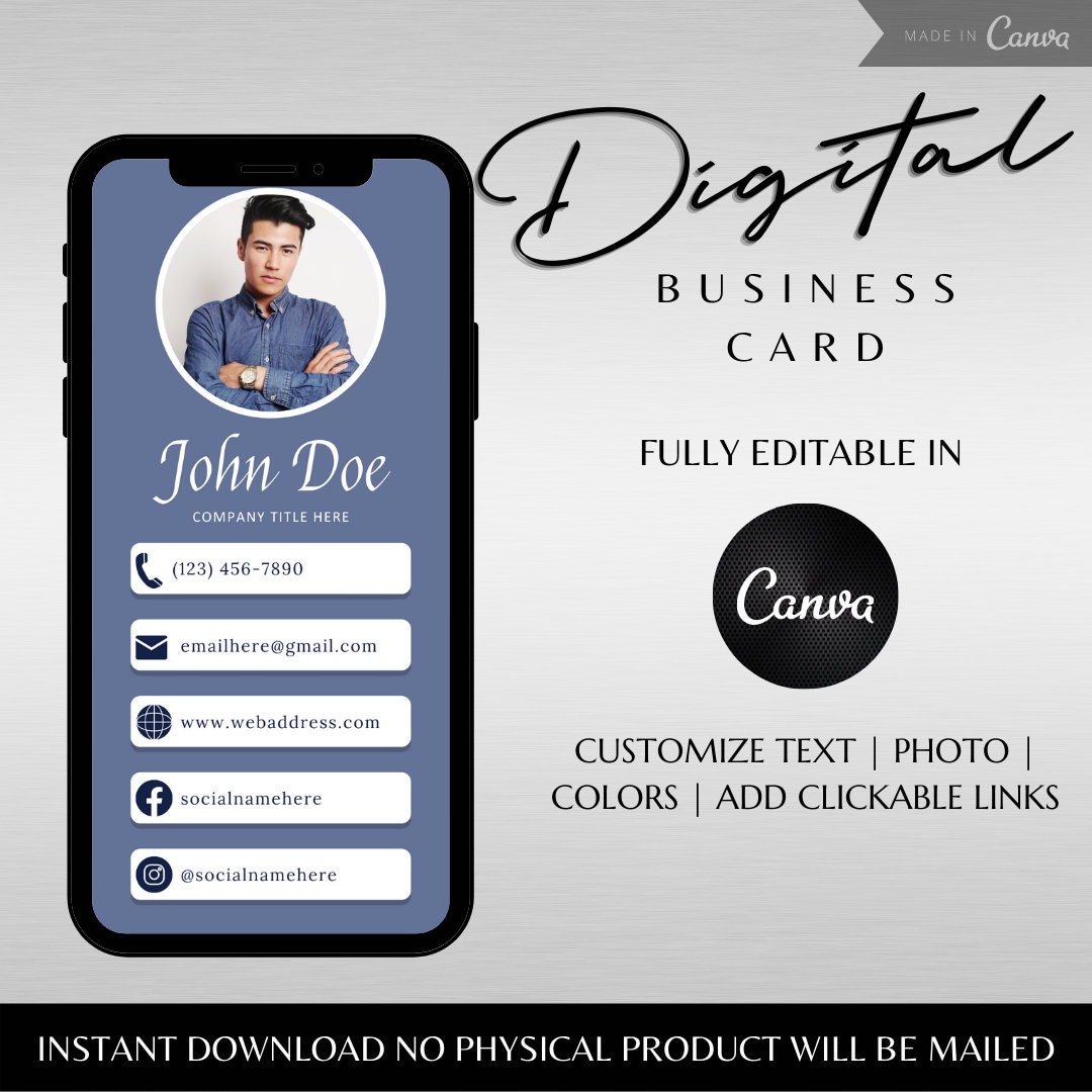Digital Business Card | Modern Digital Business Card | Custom Digital ...