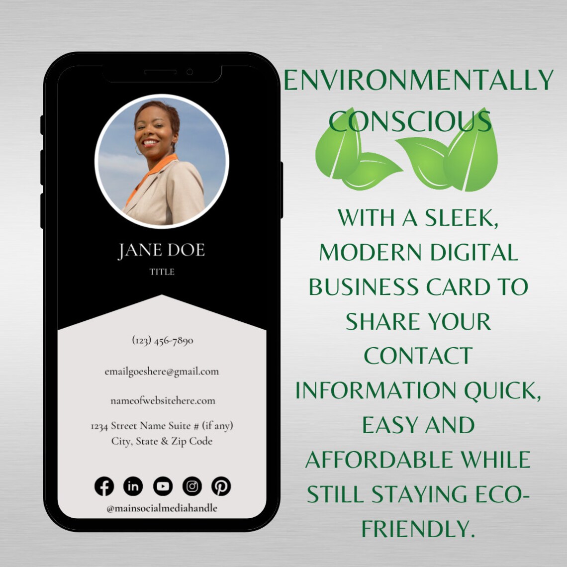 Digital Business Card | Modern Digital Business Card | Custom Digital ...