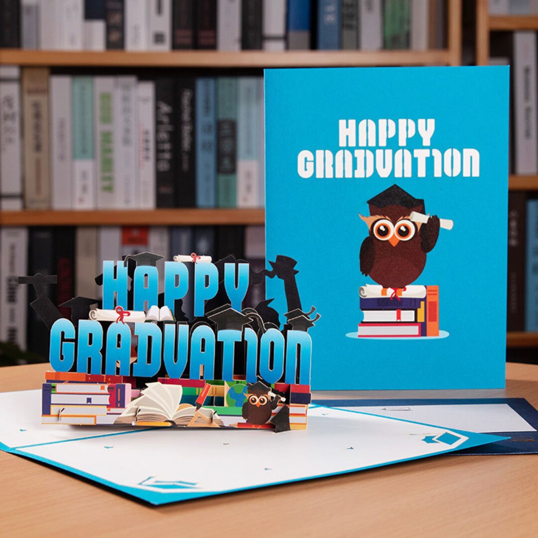Personalized Pop up Congrats Card, Graduation Card, Congratulations ...
