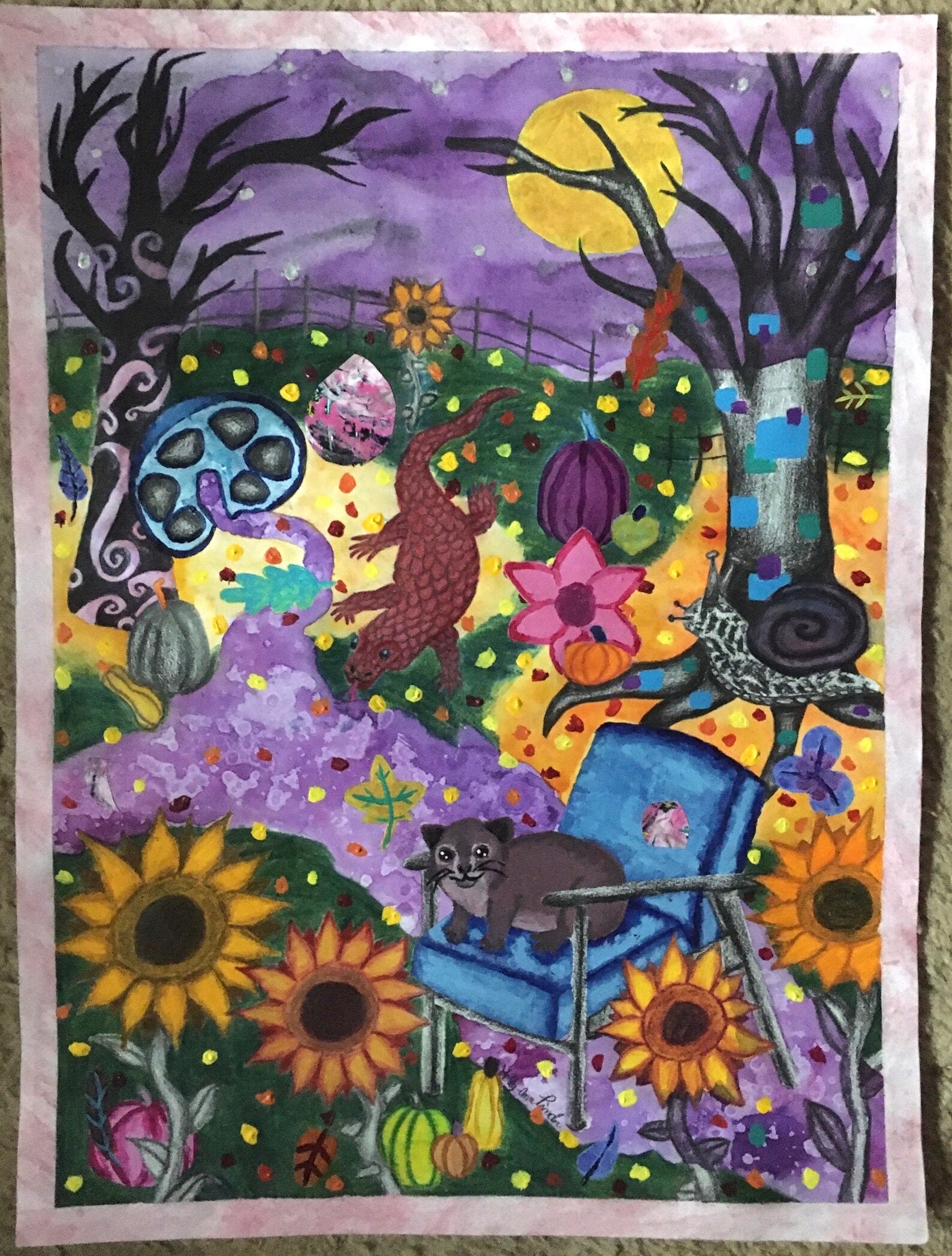 Sunflower Fall Picture, Komodo Dragon Drawing, Rock Hyrax Painting - Etsy