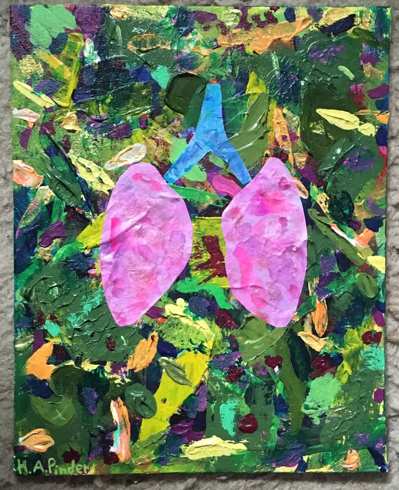Abstract Lungs Painting Anatomy Art | Etsy