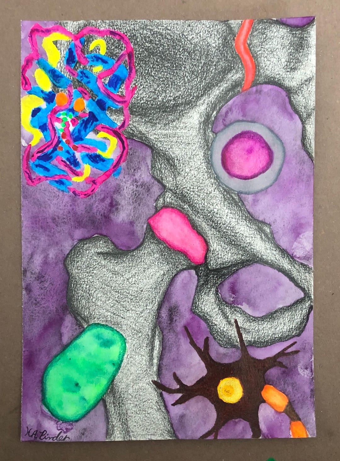 Hip Joint Femur Pelvis Drawing, Immune System Cell Painting, Arthritis ...