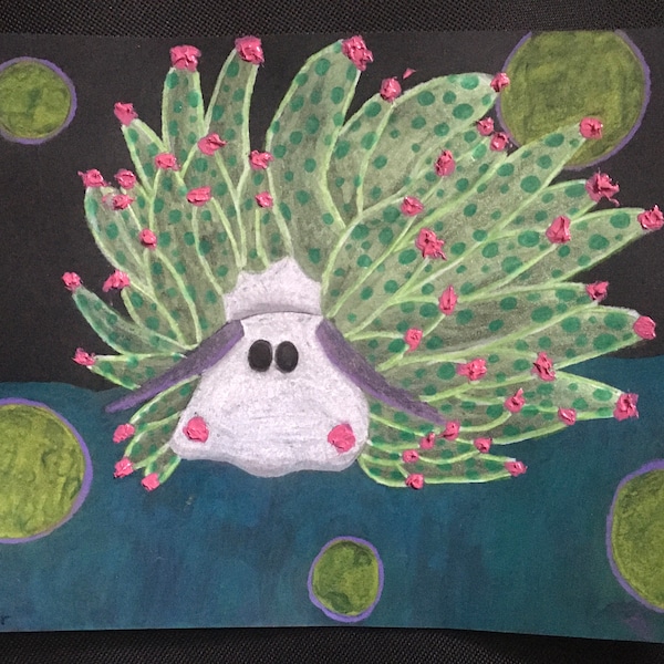 Leaf Slug Art - Etsy