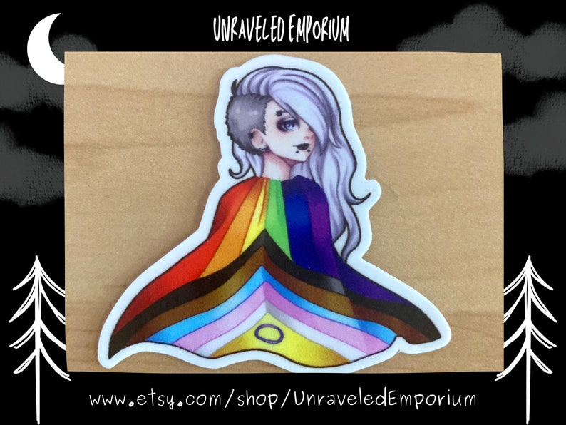 LGBTQ Pride Flag Punk Sticker - Etsy