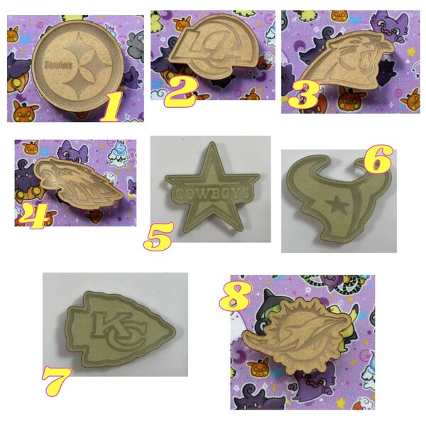 Football Teams Logos Mold - Etsy