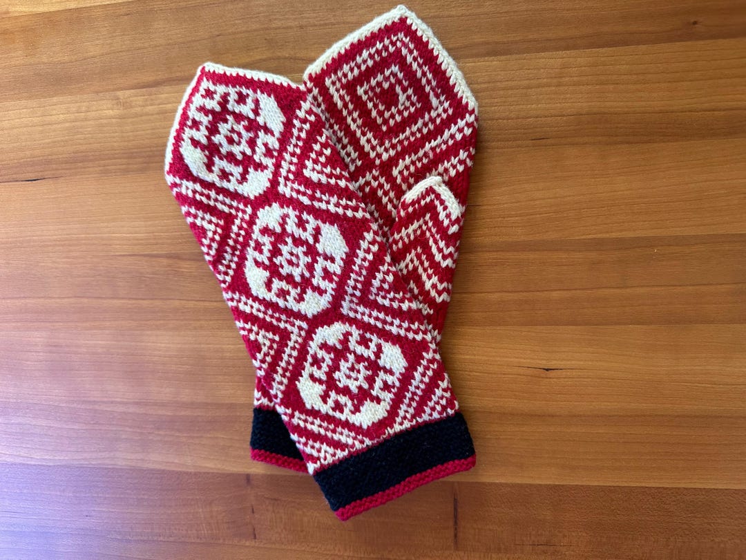 Handknit Wool Gloves, Made in Estonia, Vintage and Unworn - Etsy