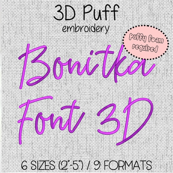 Puff Letters Font - Etsy