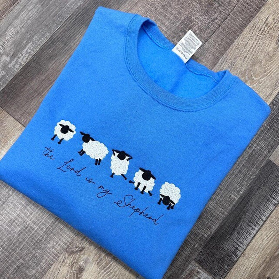 The Lord is My Shepherd Machine Embroidery Design 7 Sizes (4"-10 ...