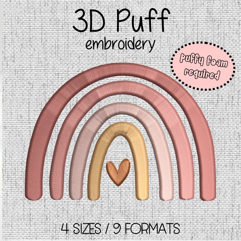 3d Puff Embroidery - Etsy