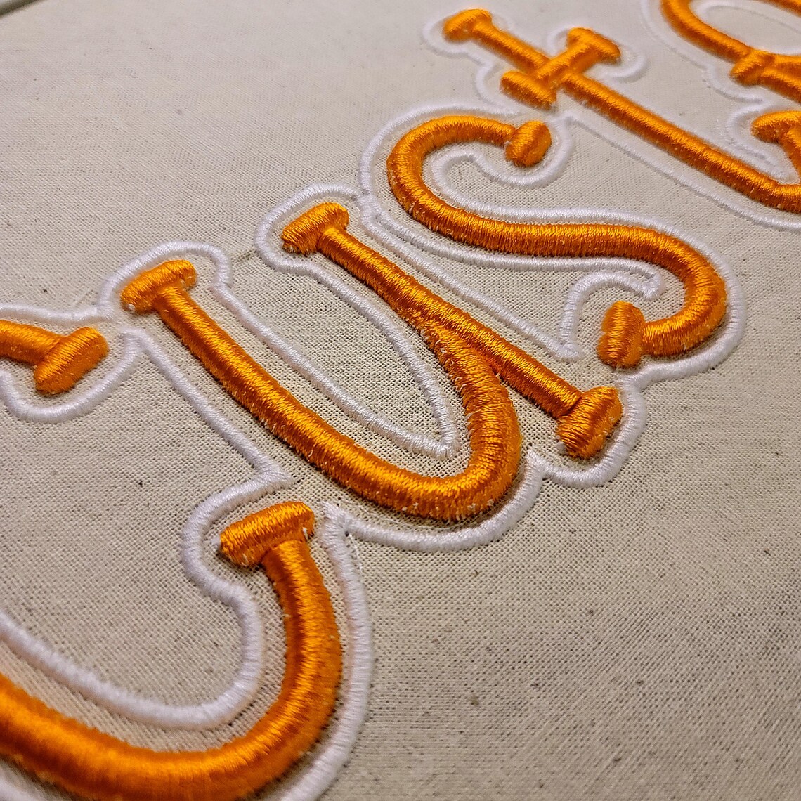 CUSTOM 3D Puff Machine Embroidery Design With Outline (1-2 Business ...