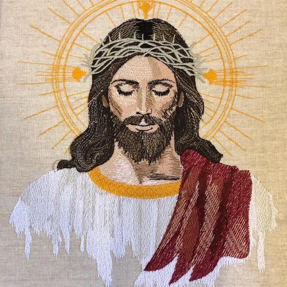 Jesus Embroidery Design