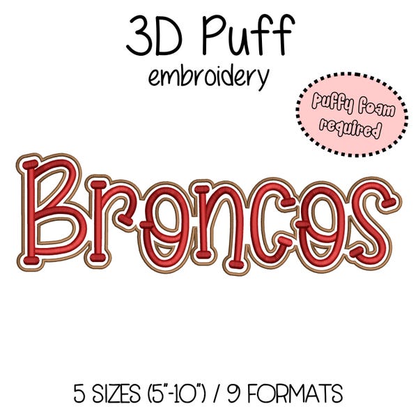 Broncos Embroidery - Etsy