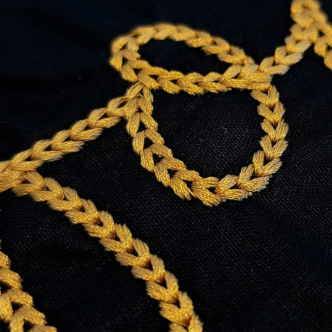 Bold Chain Stitch Font Embroidery Design 6 Sizes 2 2.5 3 3.5 4 5 BX ...