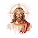 Jesus Face Machine Embroidery Design, Jesus Halo Embroidery, Jesus ...