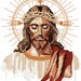 Jesus Face Machine Embroidery Design, Jesus Halo Embroidery, Jesus ...