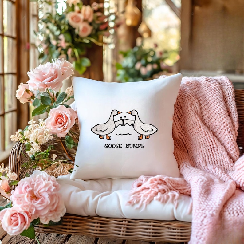 Goose Bumps Machine Embroidery Design, Funny Joke Embroidery Design ...