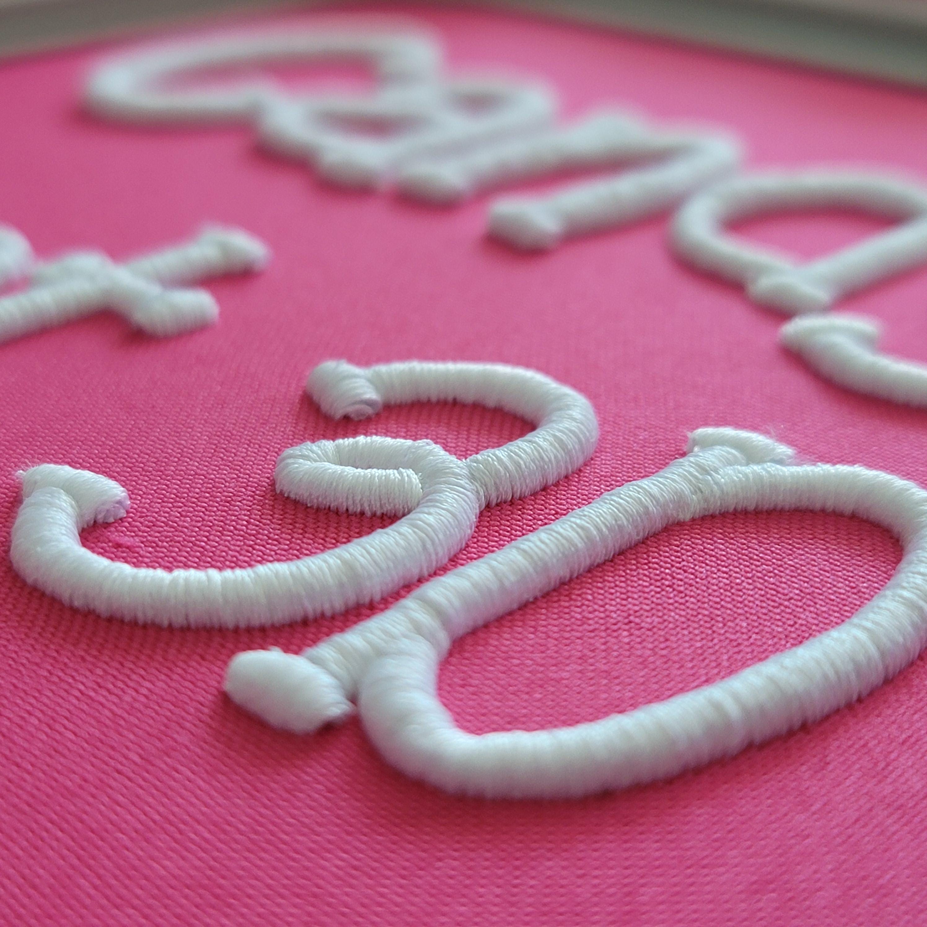 3D Puff FONT for Machine Embroidery 7 Sizes (1.5-5in) + BX Format ...