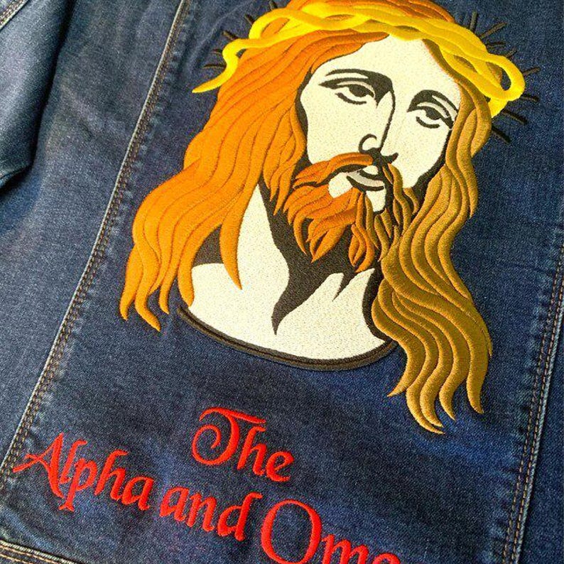 Jesus Face Embroidery Design – Christian Icon, 4 Sizes (instant ...