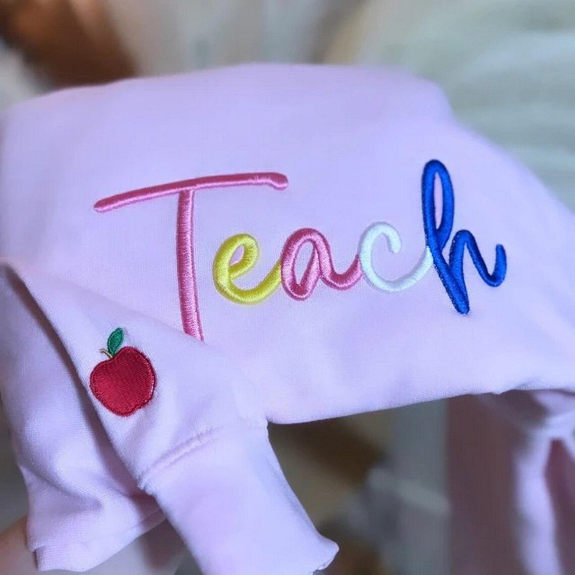 Teach 3D Puff Foam Embroidery Design 6 Sizes (3"-10" in Width) Instant ...